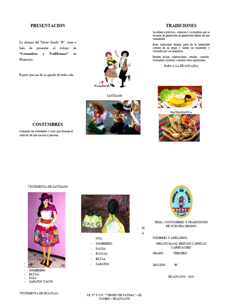 COSTUMBRES Y TRADICIONES | PDF