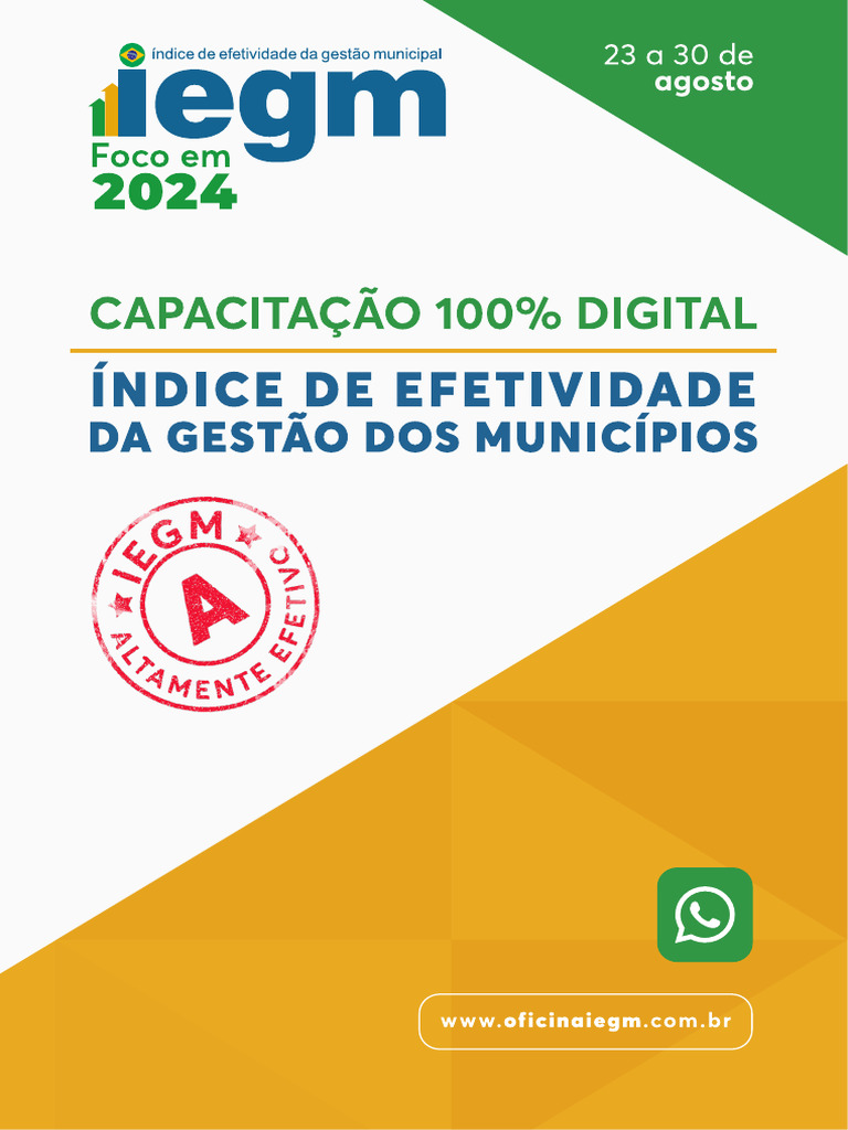 IEGM - I-Plan | PDF | Contabilidade | Orçamento governamental