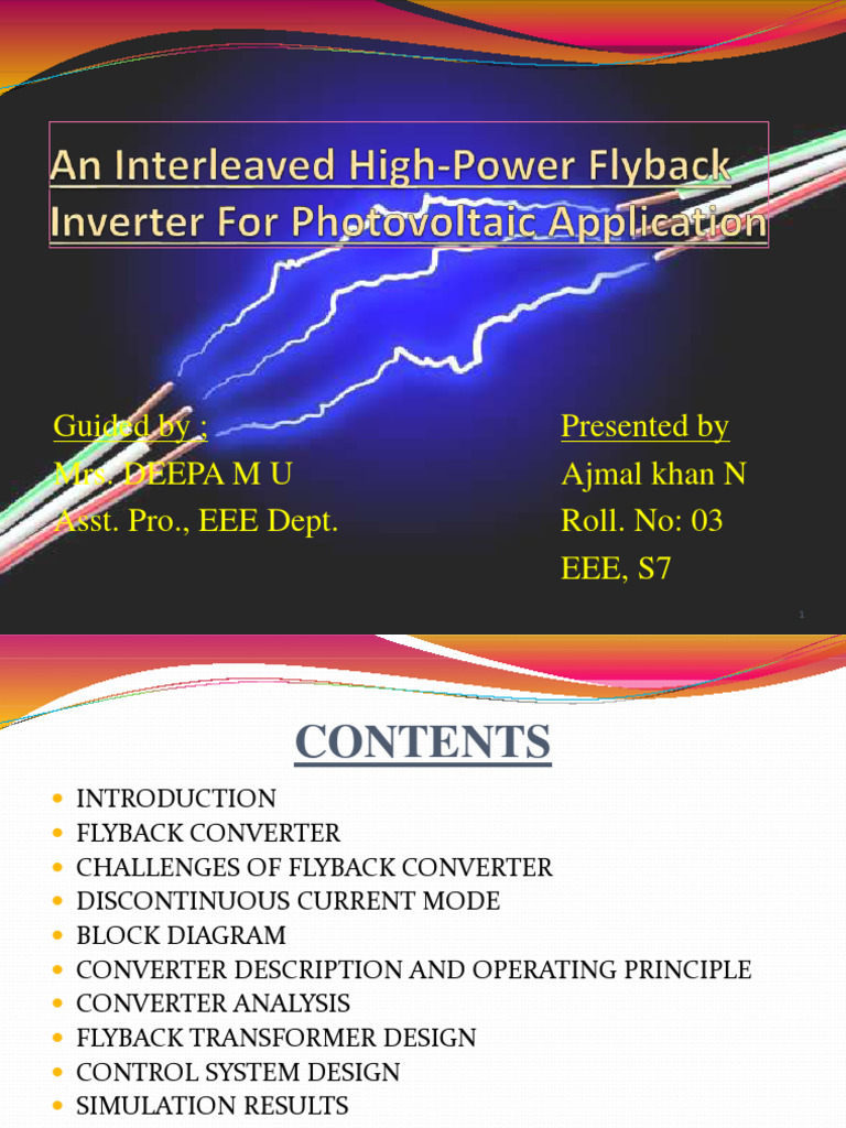 Vdocuments - MX Flyback Converter | PDF | Power Inverter | Transformer