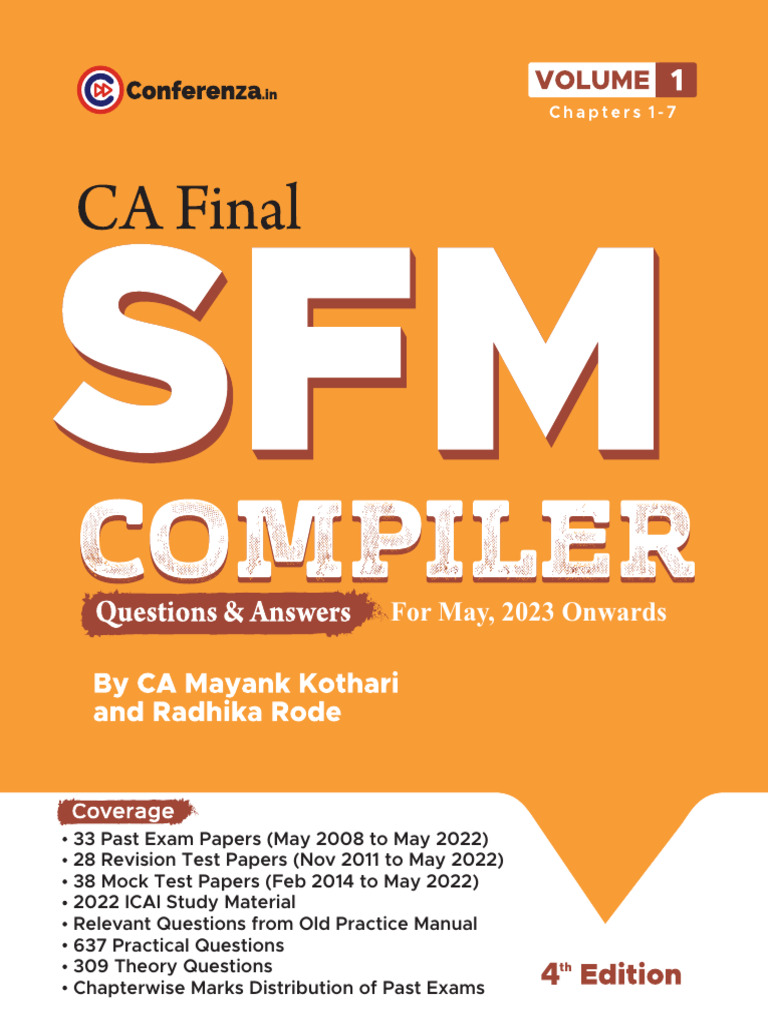 SFM Compiler 4th Edition Volume 1 | PDF | Dividend | Cost Of Capital