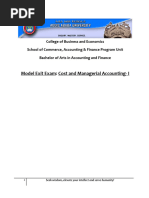 Business Management - Model Exit Exam | PDF