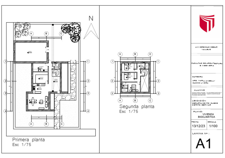 Plano de Vivienda Bioclimática en Cusco | PDF