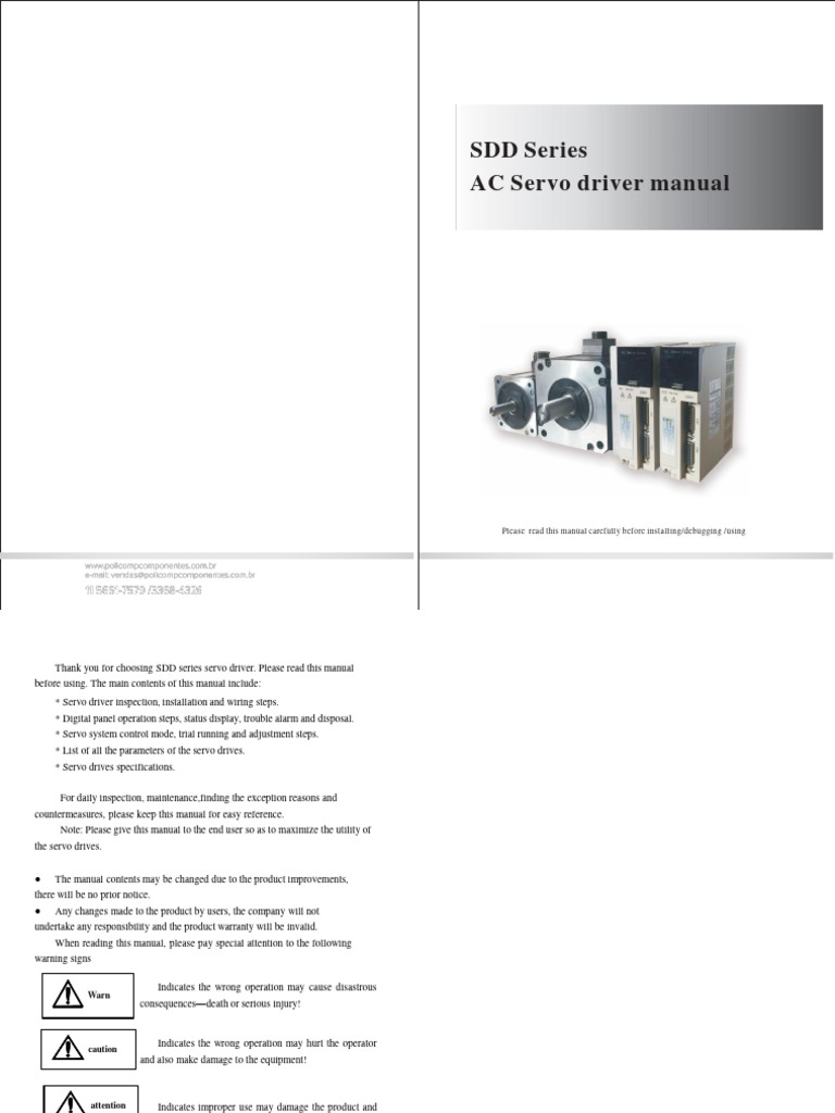 SDD Ac Servo Driver | PDF | Electronic Circuits | Parameter (Computer Programming)