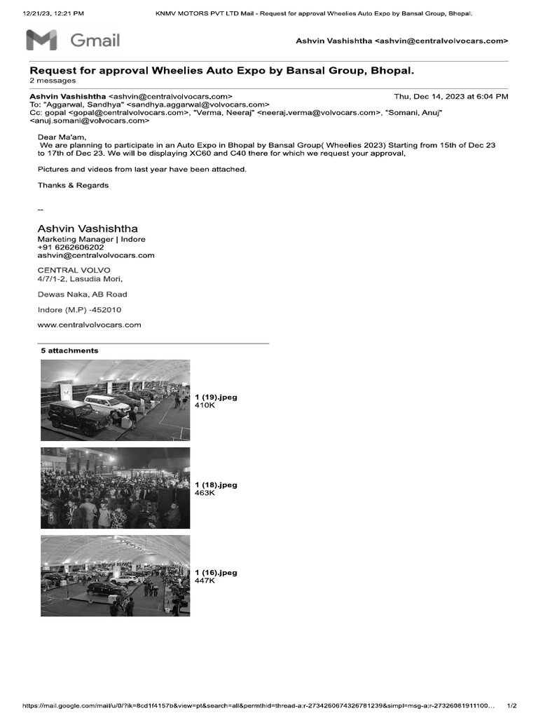 Bansal Auto Expo | PDF