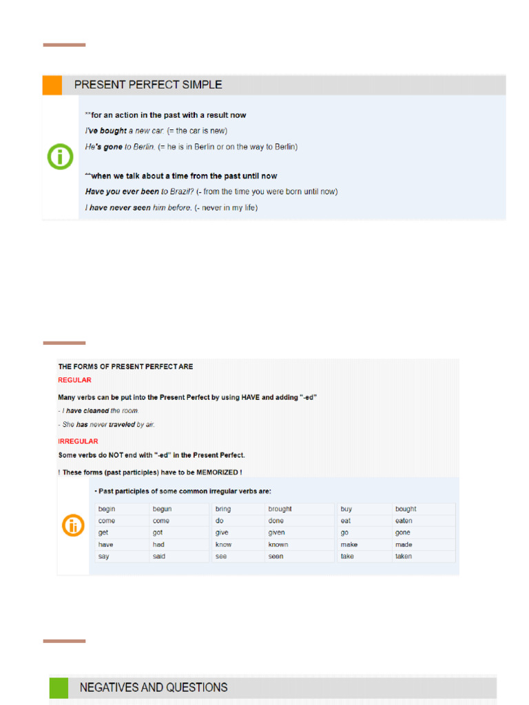 Present Perfect Simple and Past Simple | PDF