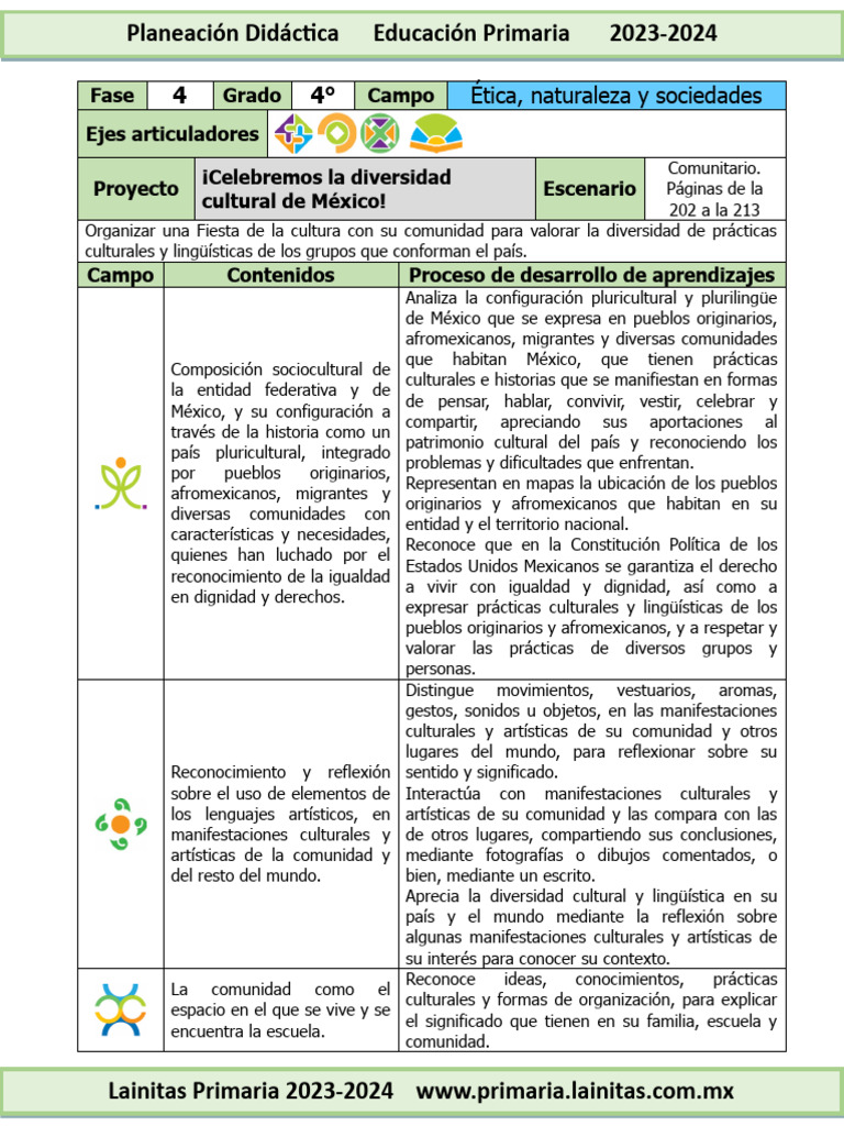 Proyecto: Celebremos la Diversidad Cultural | PDF | México | Aprendizaje