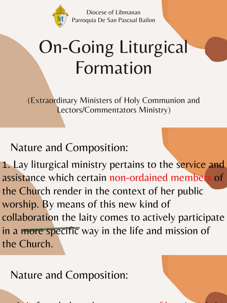 EMHC and LCM | PDF | Eucharist | Catholic Church