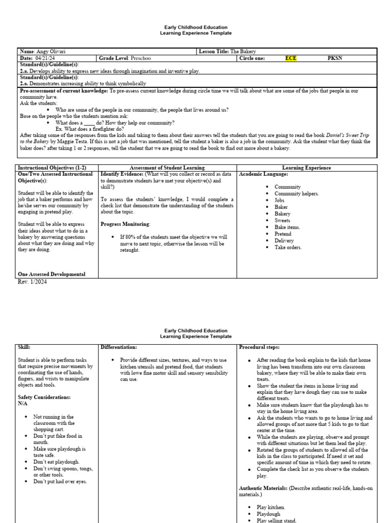 Ece Lesson | PDF | Learning | Cognition