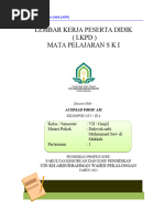 Lembar Kerja Peserta Didik (LKPD) Sejarah Kebudayaan Islam (SKI) | PDF