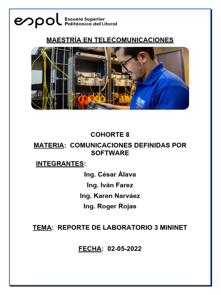 Reporte Laboratorio 3 Mininet | PDF | Redes | Internet y web