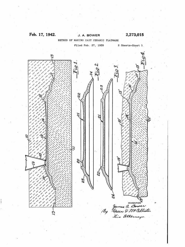 Cast Ceramic Flatware Production Method | PDF | Casting | Ceramics