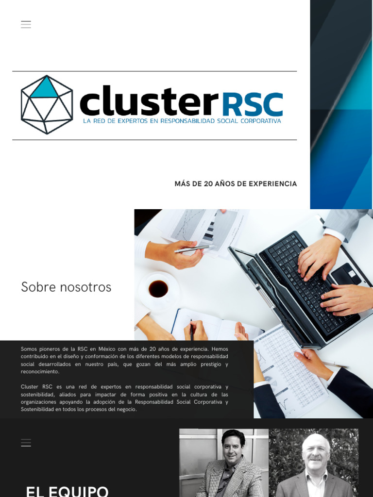 Brochure Cluster RSC | PDF | Responsabilidad social corporativa | Business