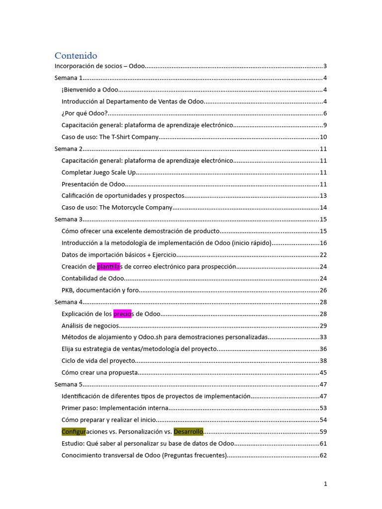 Onboarding Odoo | PDF | Software | Presupuesto