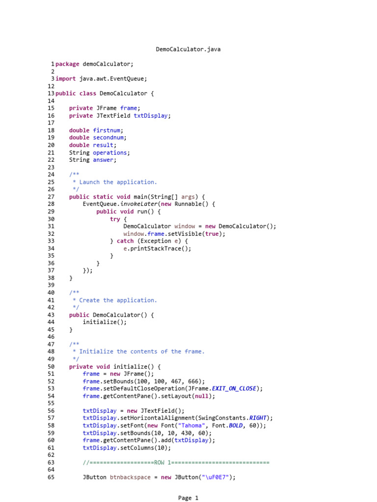 4.1 Project 4. Advance Calculator PDF | PDF | String (Computer Science) | Software Development