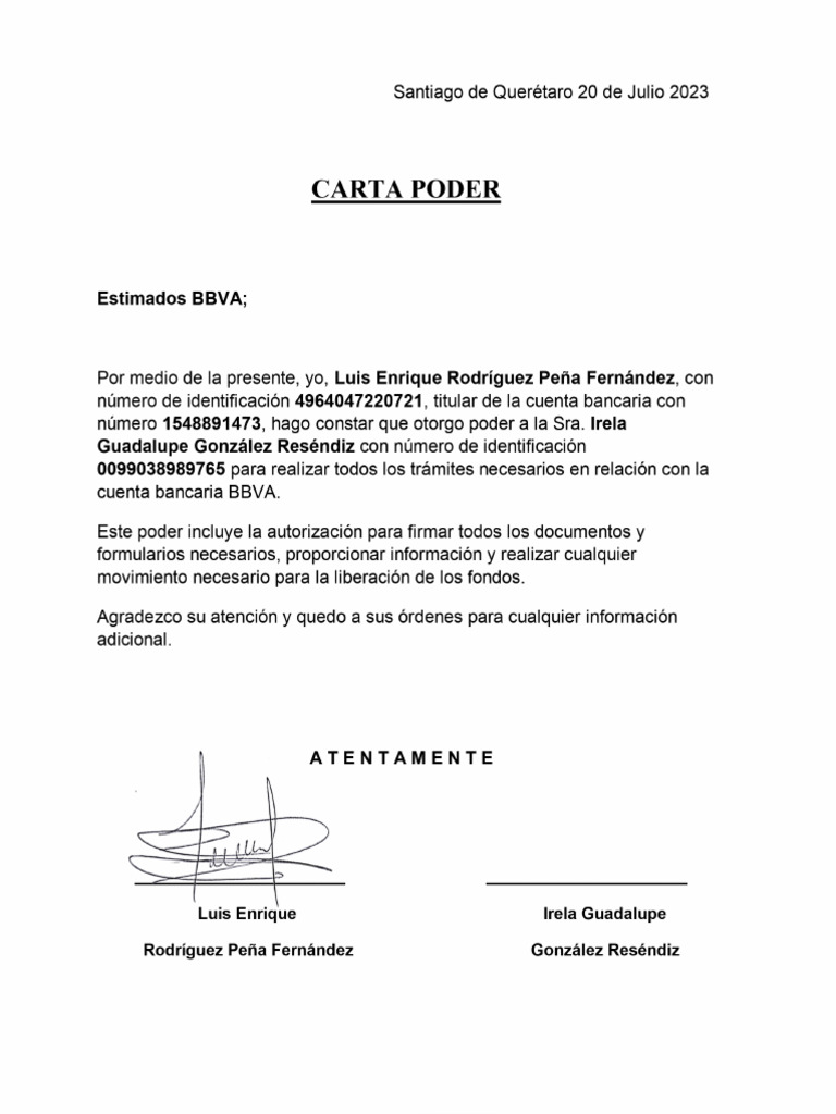 Carta Poder | PDF