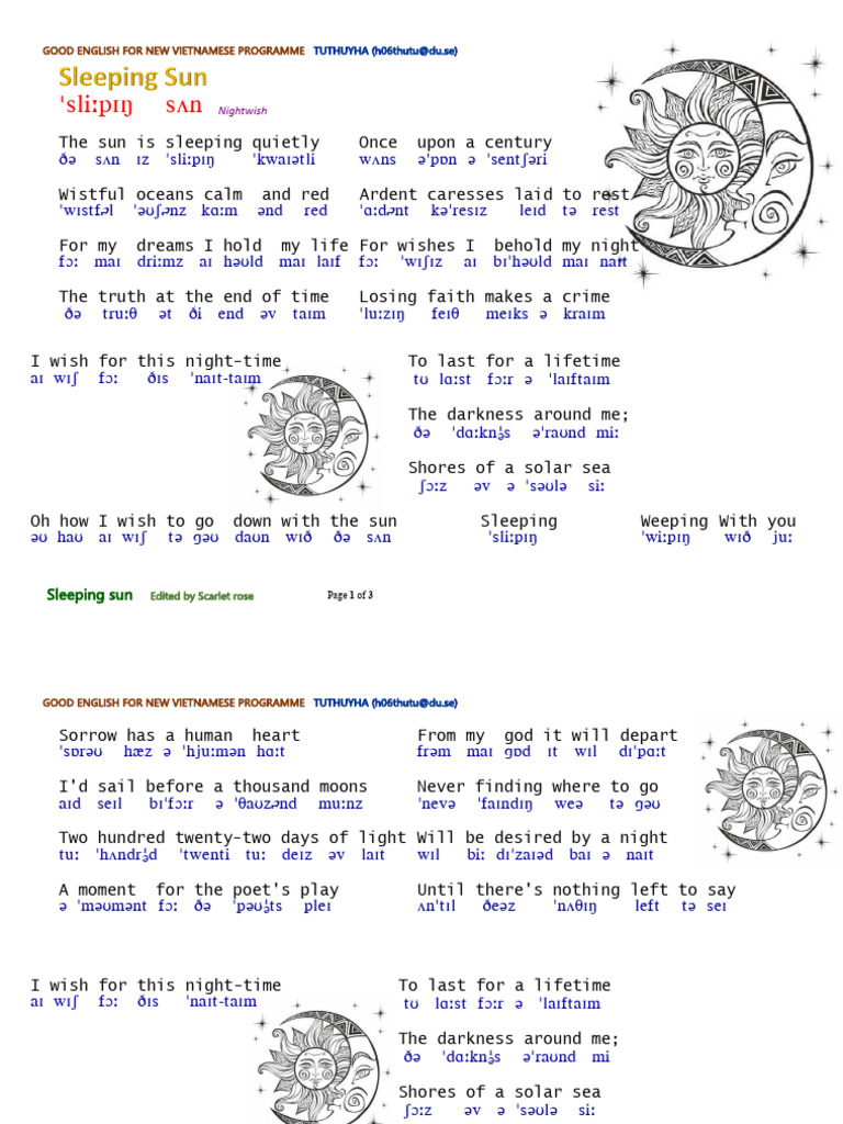 Sleeping Sun | PDF
