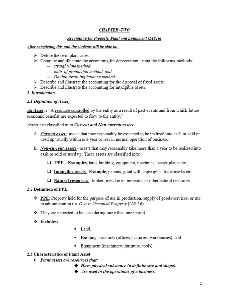 Fundamental II Chapter 2 | PDF | Depreciation | Book Value