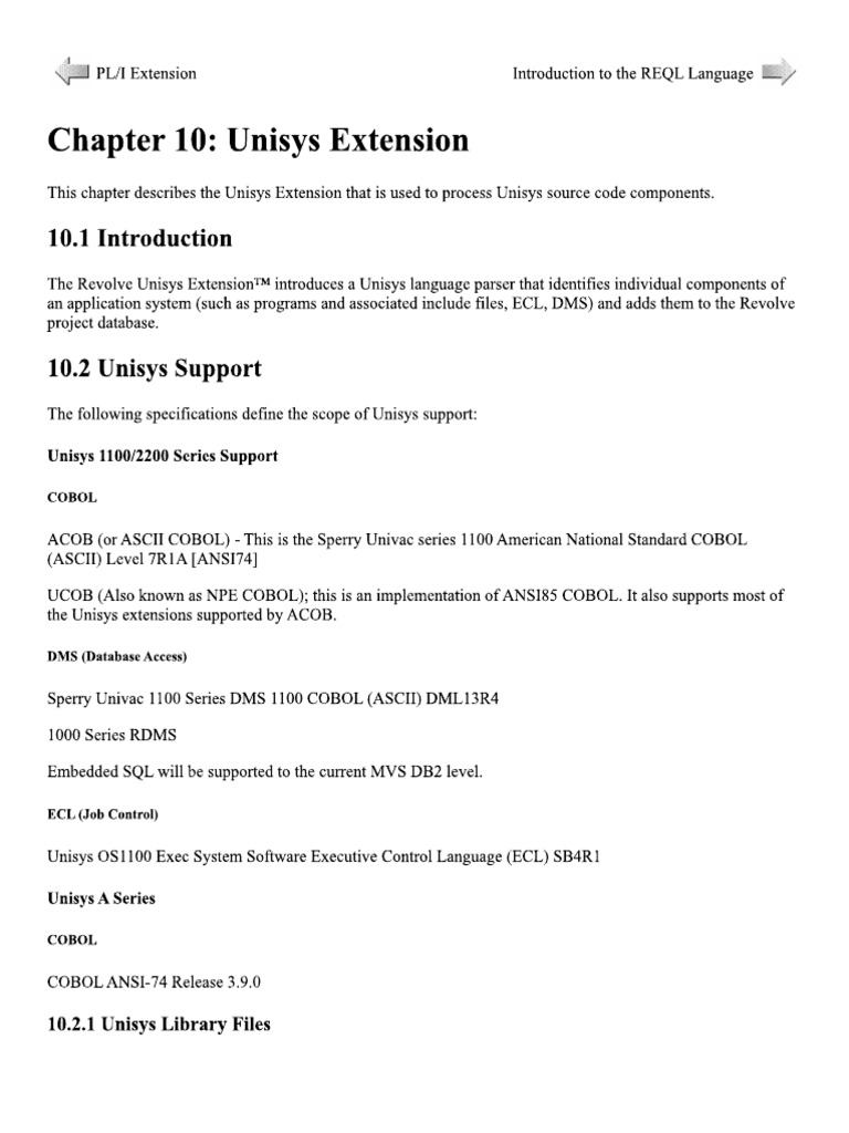 Unisys Extension | PDF