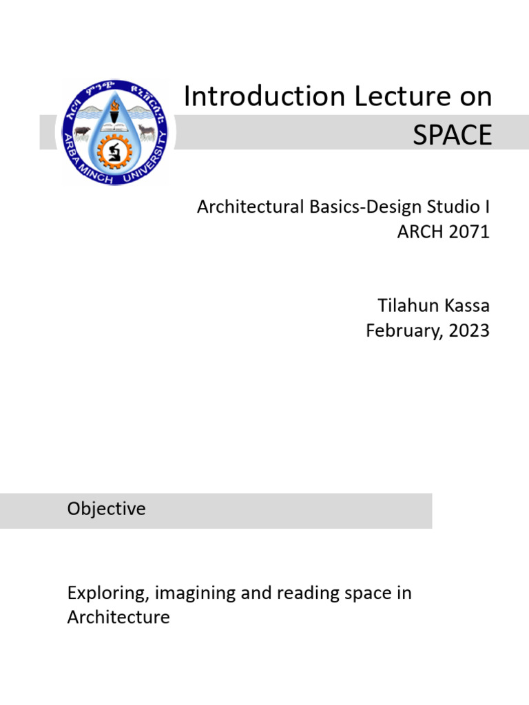 Introduction to Architectural Space | PDF | Space | Length