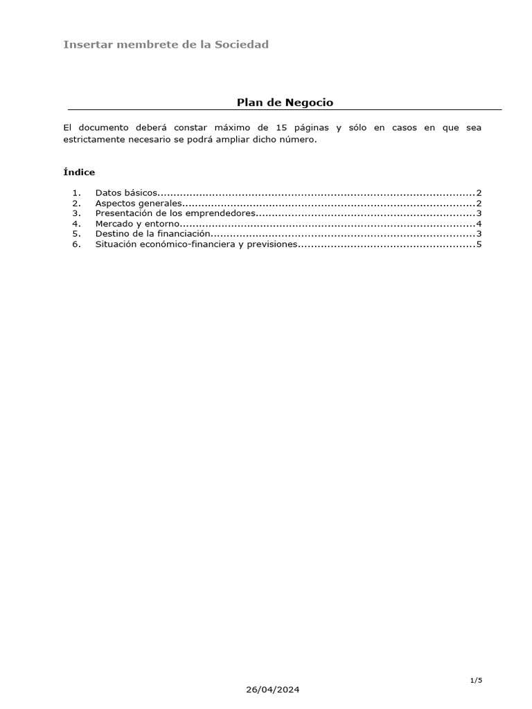 Modelo Plan de Negocio | Descargar gratis PDF | Deuda | Business Modelo Plan de Negocio | Descargar gratis PDF | Deuda | Business