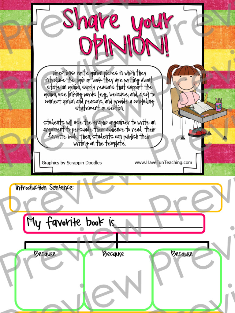 Opinion Writing Guide for Students | PDF
