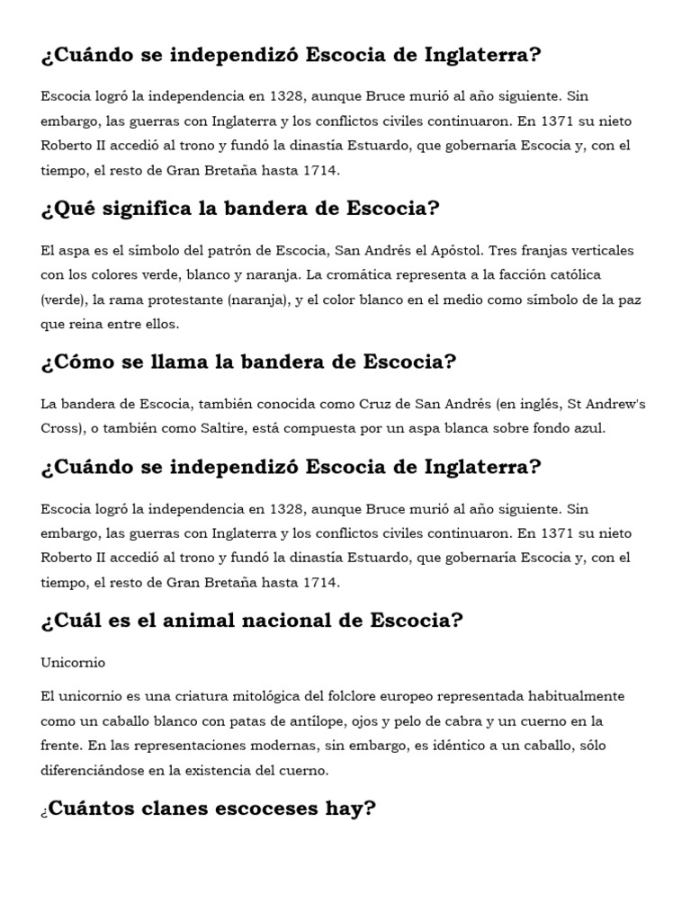Escocia - Septimo | PDF | Escocia