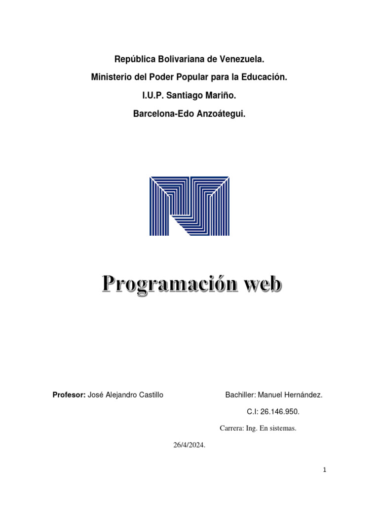 Programacion Web | PDF | Php | Red mundial