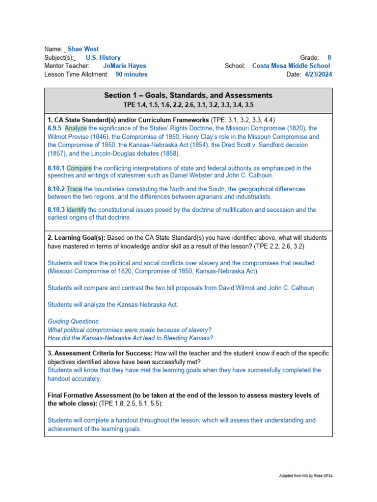 Grad Ed Lesson 4 1 | PDF | Learning