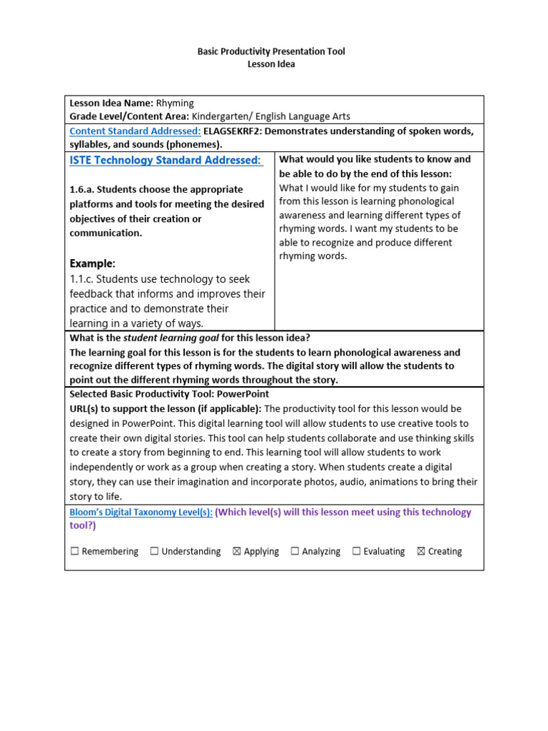 haley cantrell lesson plan weebly | PDF | Word | Learning