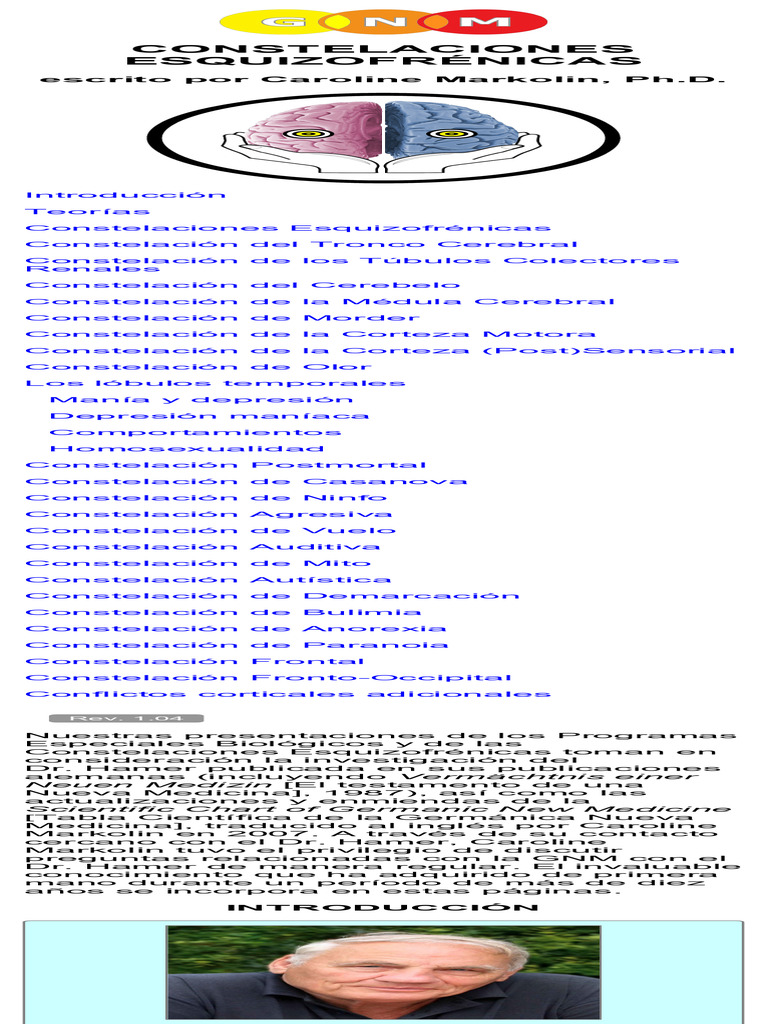 Constelaciones Esquizofrénicas en GNM | PDF | Trastorno mental | Psique ...