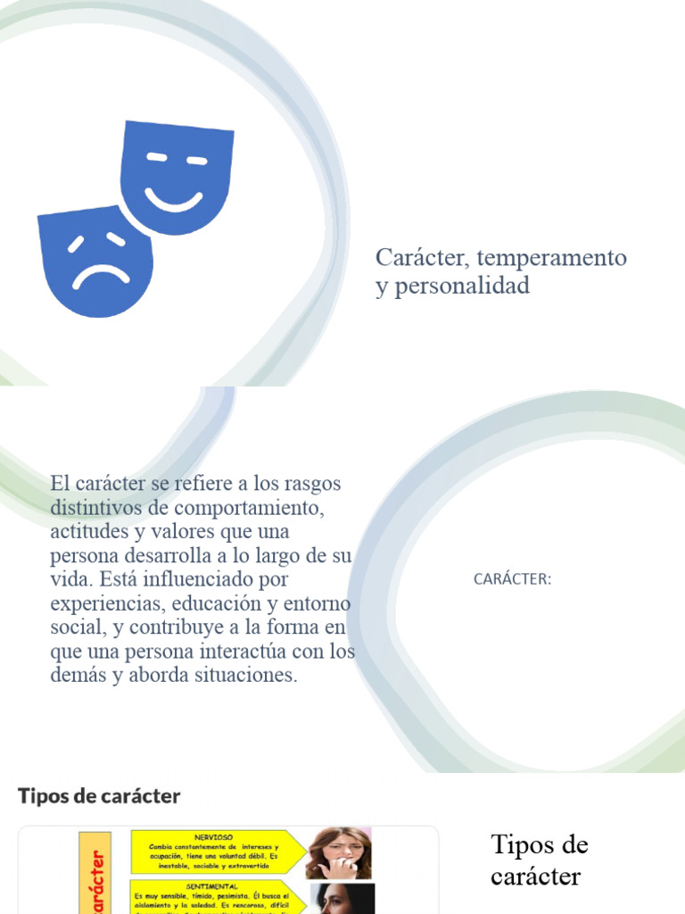 Temperamento J Personalidad y Carácter | PDF | Relaciones personales ...