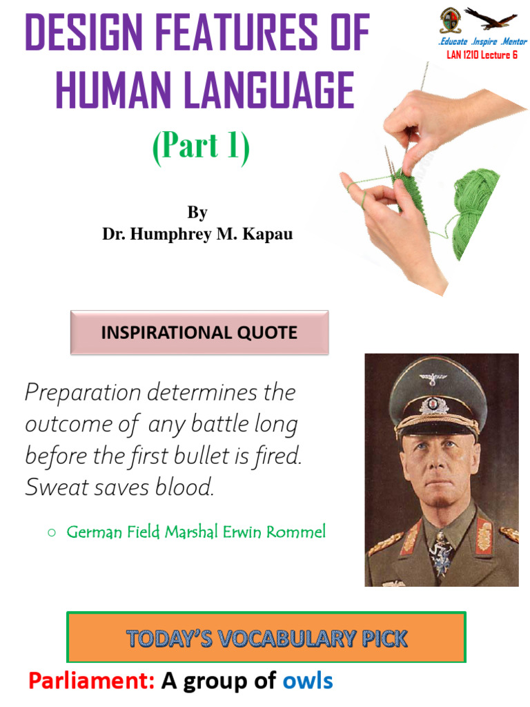 Key Features of Human Language | PDF | Speech | Communication
