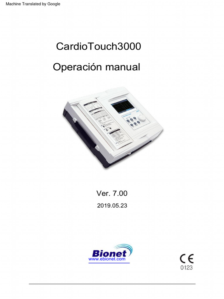 Cardio Touch 3000 | PDF | Electrocardiografia | USB