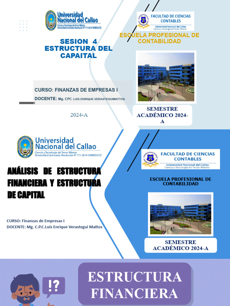 Sesion 4 - Analisis de La Estructura Financiera y Estructura de Capital | PDF | Apalancamiento ...