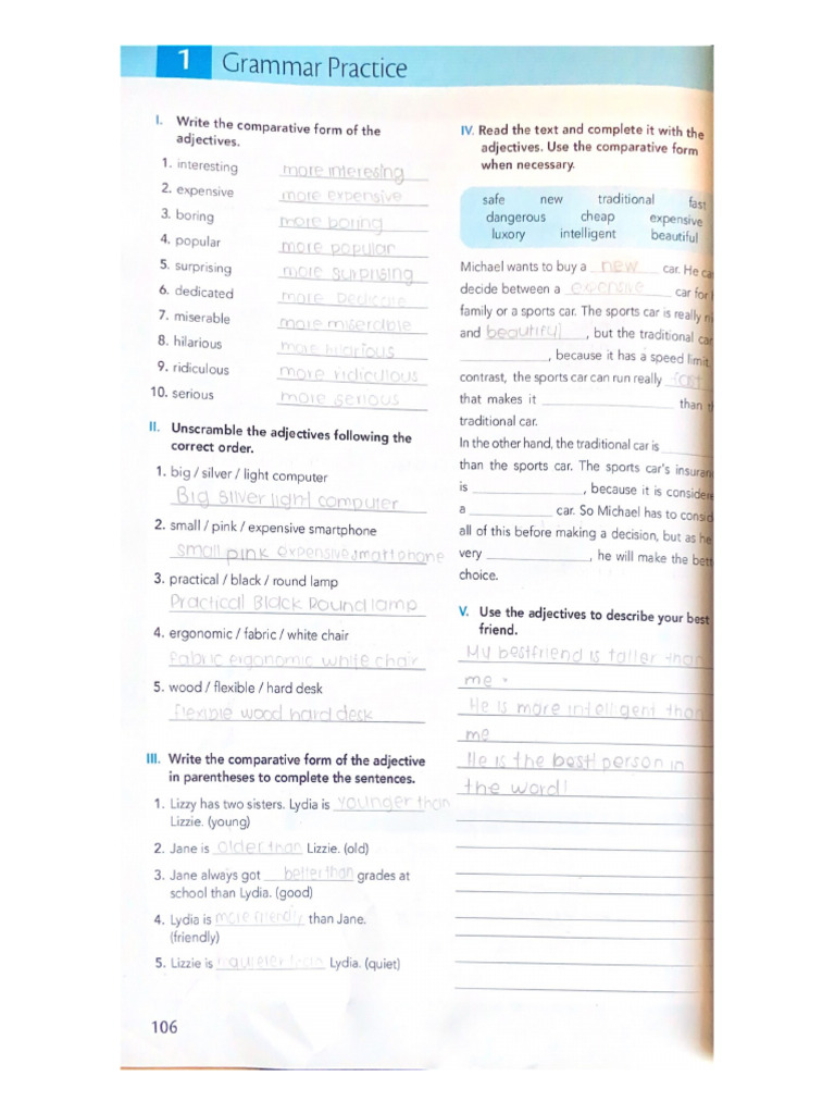 Grammar Practice | PDF