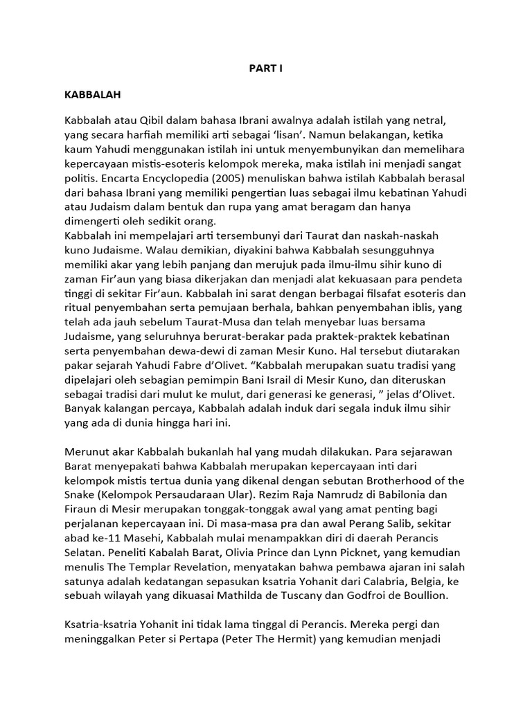 Sejarah dan Akar Kabbalah dalam Islam | PDF