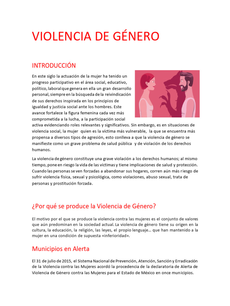 Violencia de Género | PDF | La violencia contra las mujeres | Violación