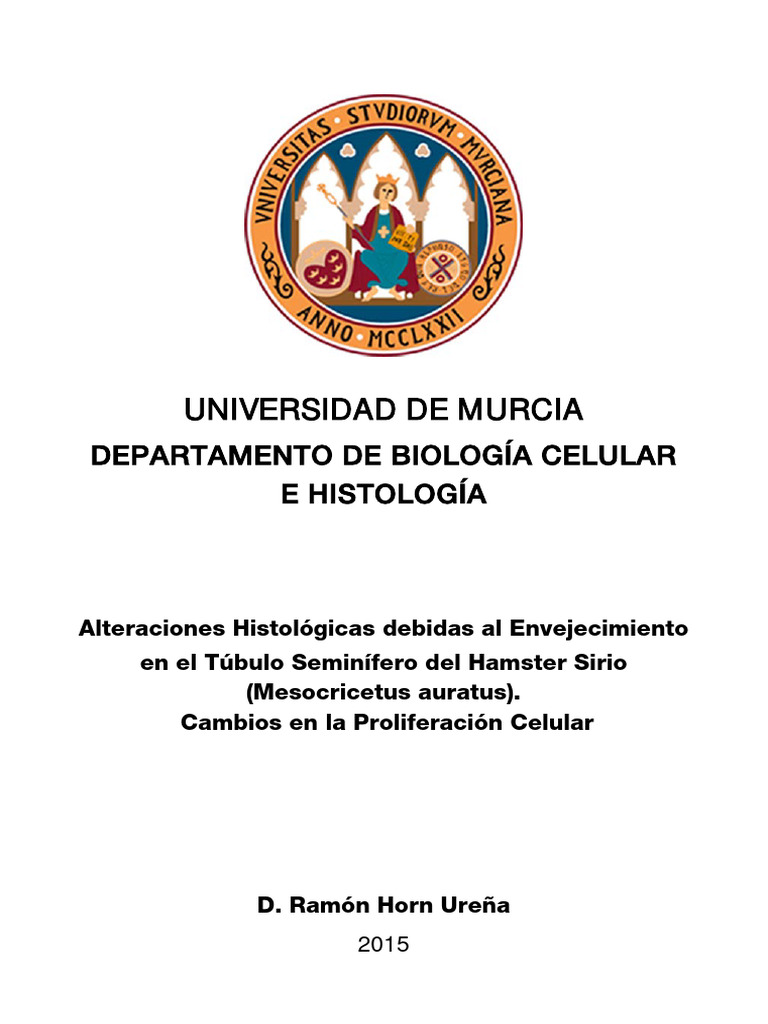 Tesis Ramon Horn Ureña | PDF | Testículo | Procesos biologicos