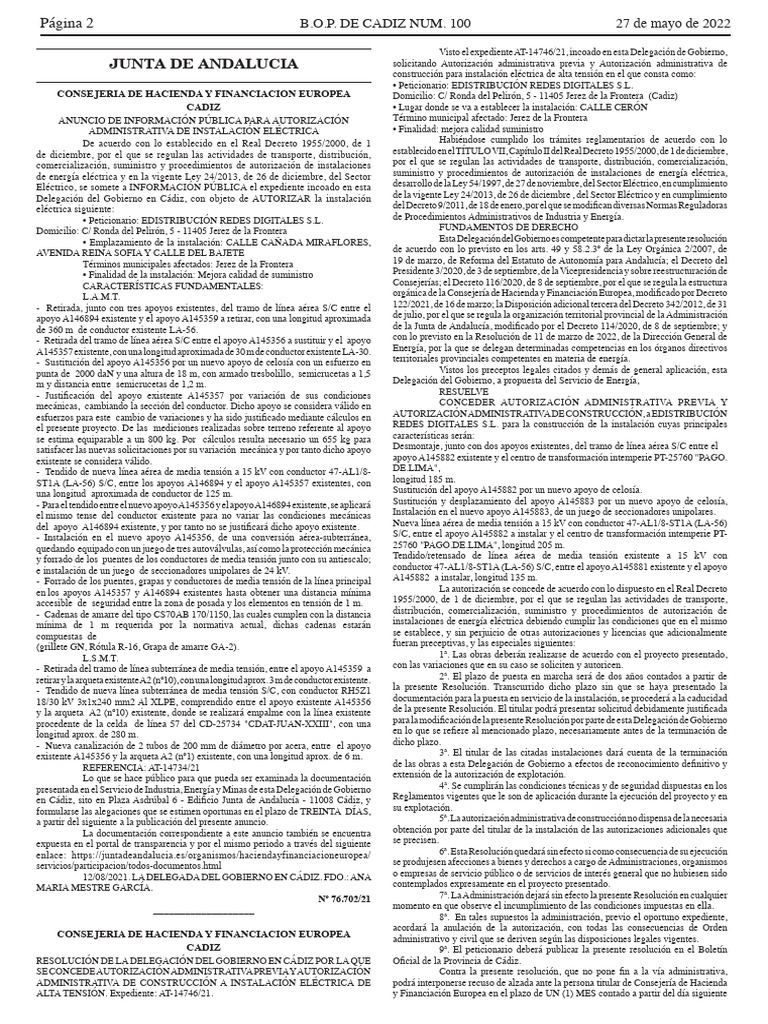 BOP100 - 27-05-22 San Roque | PDF | Otorgar dinero)