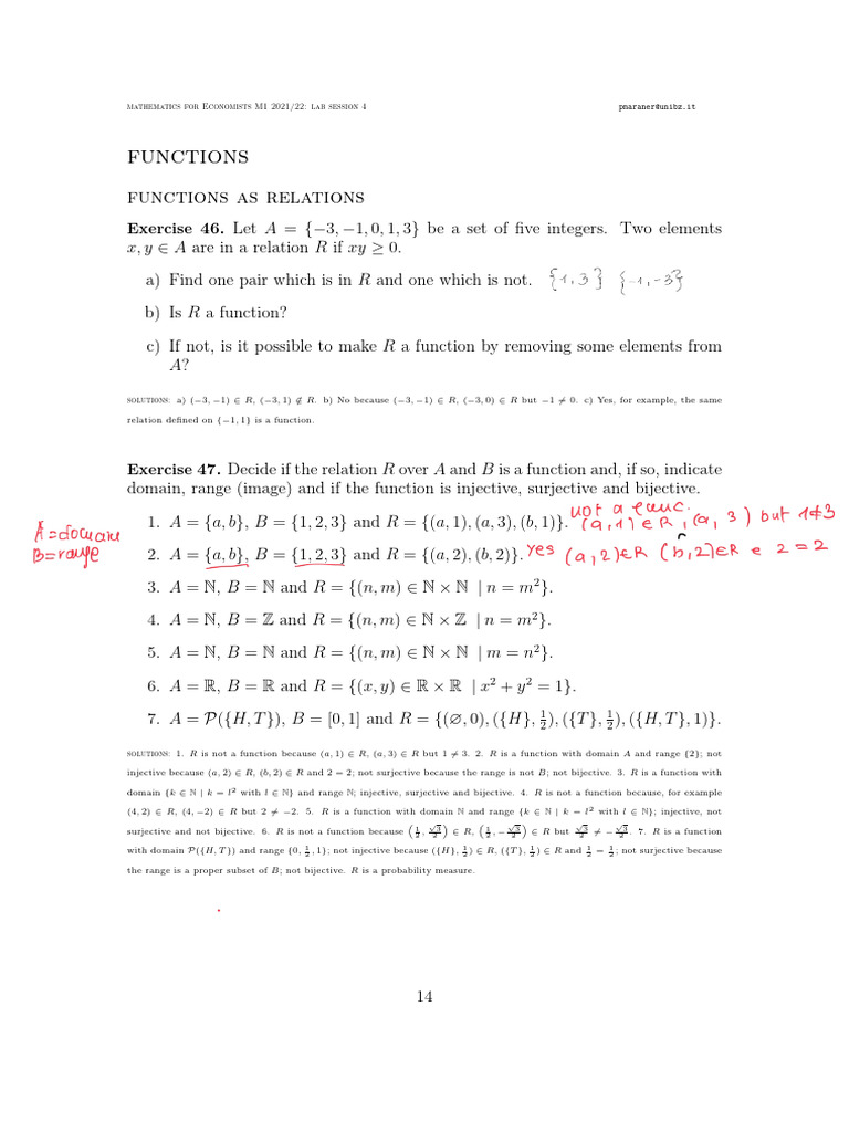 Lab 204 | PDF | Function (Mathematics) | Mathematical Logic