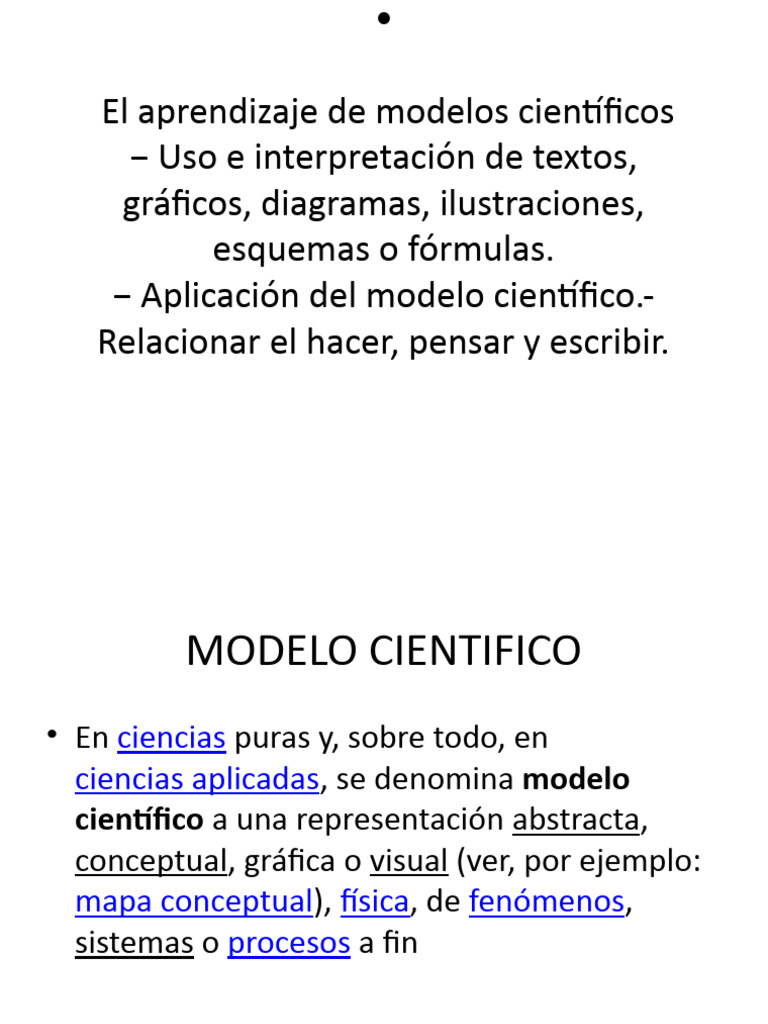 Modelos Científicos | PDF | Método científico | Epistemología de la ciencia