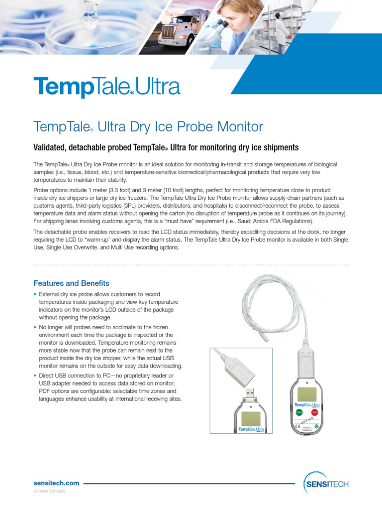 Temptale Ultra Dry Ice Probe | PDF | Microsoft Windows | Computing