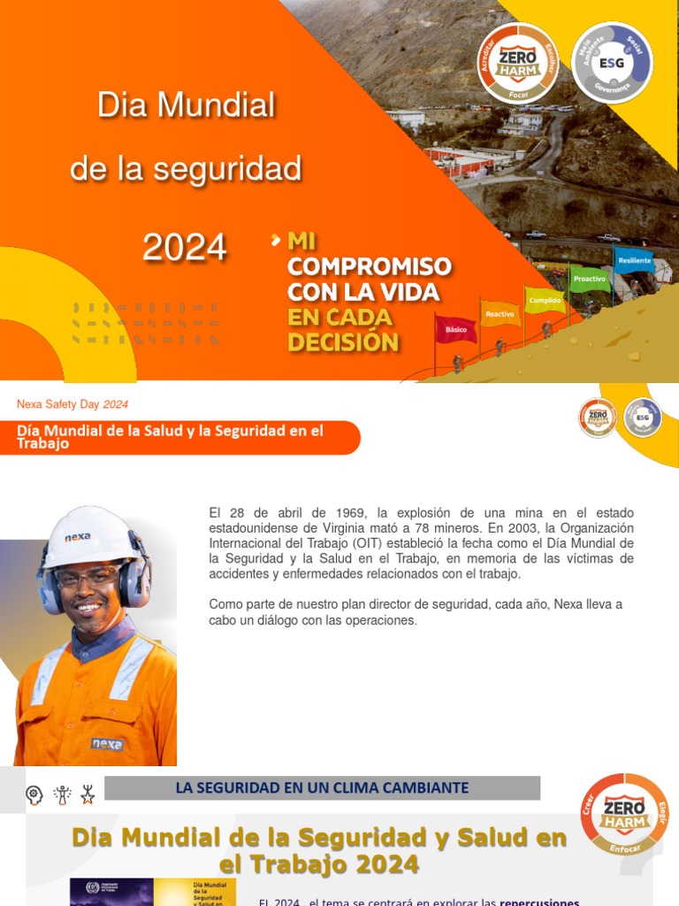 Día Mundial de la Seguridad 2024 | PDF | Ciencias de la Tierra ...