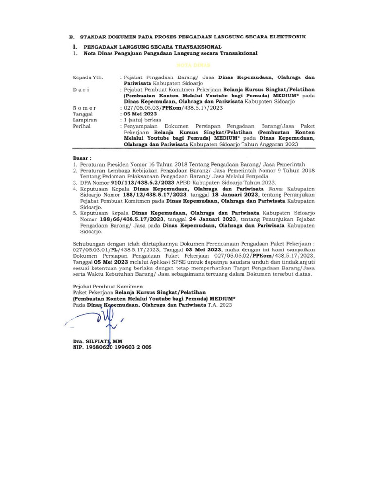 Contoh Format HPS | PDF