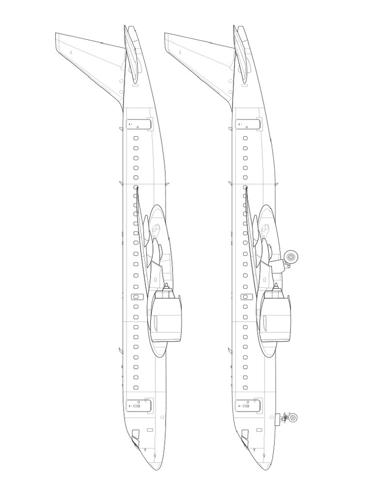 ERJ-190-E2 Line Drawing | PDF