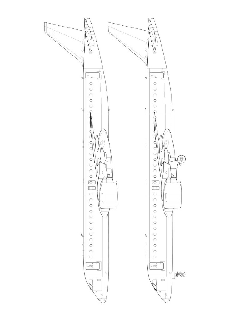 ERJ-195-E2 Line Drawing | PDF