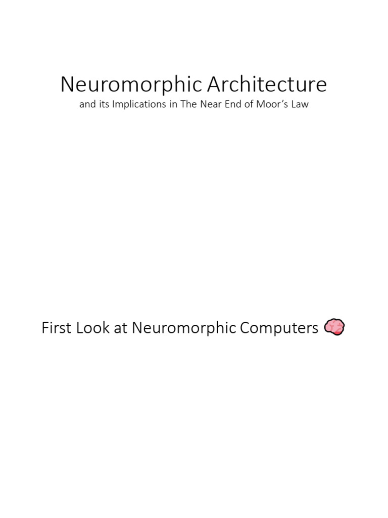Neuromorphic Computing: Future Beyond Moore's Law | PDF