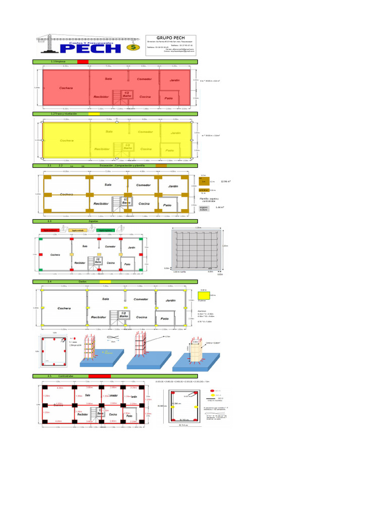 PECH COSTOS Y PRESUPUESTOS | PDF | Hormigón | edificio