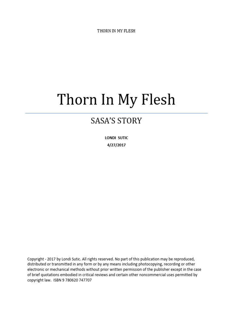 Thorn In My Flesh | PDF