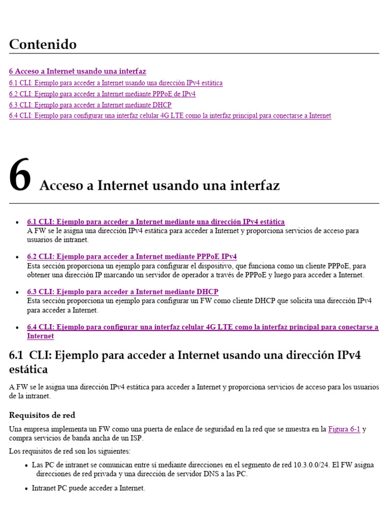 Documento Huawei USG6000 Como DHCP-ESPAÑOL | PDF | Dirección IP | sistema de nombres de dominio